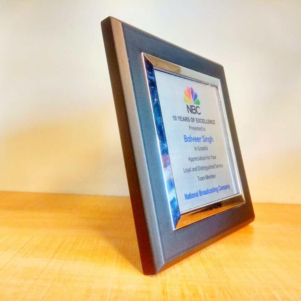 Wooden memento/ achievement award - Giftcentre - NBC - Gift Centre